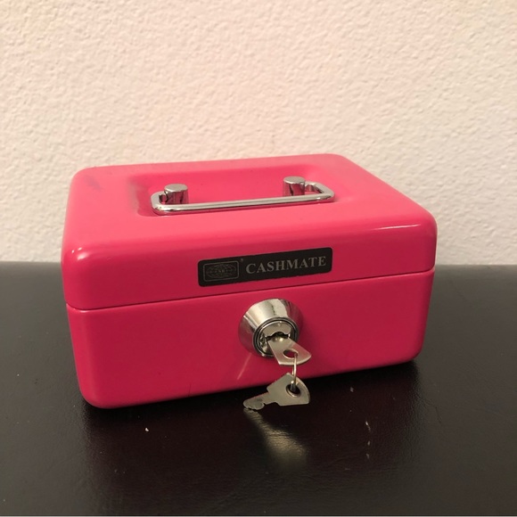 Toys | Jssmst Small Lock Cash Box With Money Tray Locking Money Box For ...